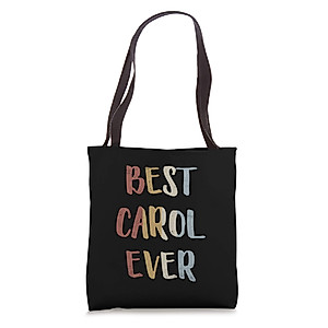 Best Carol Ever Retro Vintage First Name Gift Tote Bag