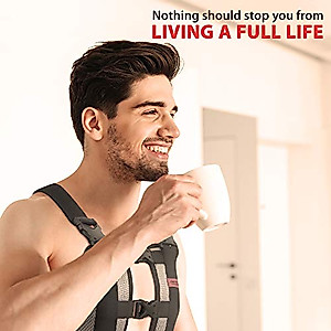 ORTONYX Sternum and Thorax Support Chest Brace Post Open Heart Surgery Rehabilitation, Broken, Cracked, Fractured, Dislocated Ribs Compression Aid / ACHB5255-XL