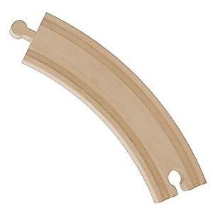 Wooden Train Track 52 Piece Set - 18 Feet Of Track Expansion And 5 Distinct Pieces - 100% Compatible with All Major Brands Including Thomas Wooden Railway System - by Right Track Toys, T