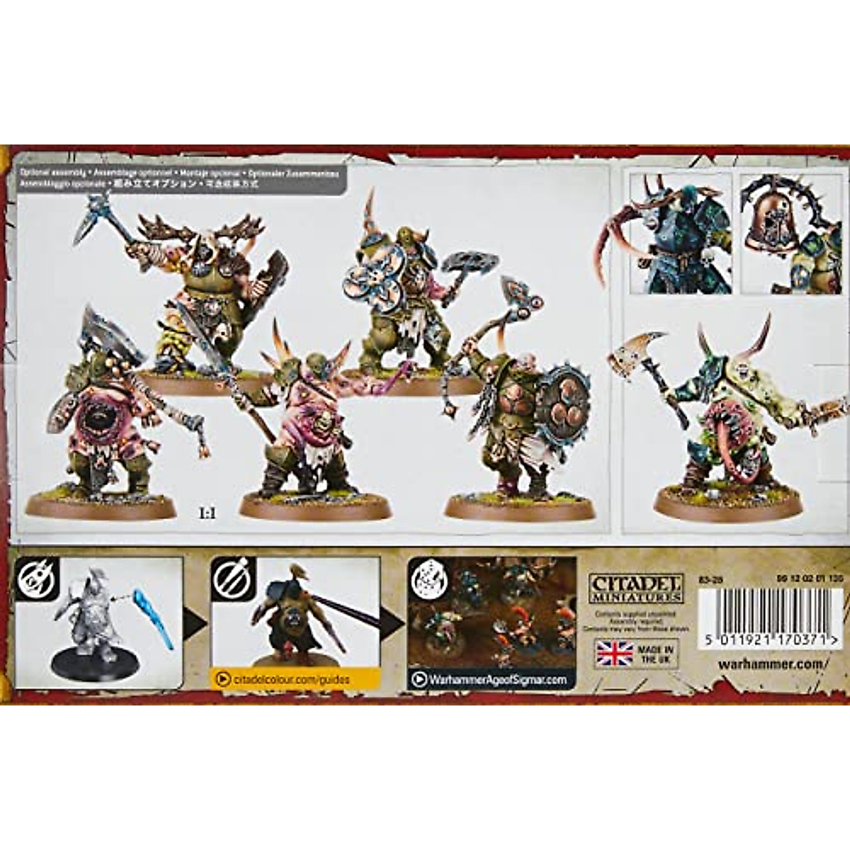 Games Workshop 99120201041 Nurgle Rotbringers Putrid Blightkings Tabletop and Miniature Gaming, Black