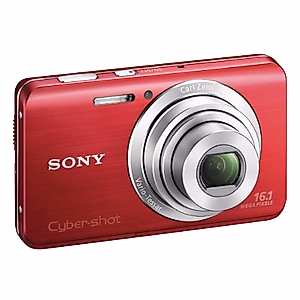 Sony Cyber-shot DSC-W650 16.1 MP Digital Camera with 5x Optical Zoom and 3.0-Inch LCD (Red) (2012 Model)