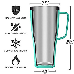 30oz Insulated Mom Travel Tumbler with Handle - My Favorite Child Gave Me This Cup Stainless Steel Tumbler for Mom from Daughter, Son as Christmas, Birthday, Mothers Day Gift, Mothers Tumbler