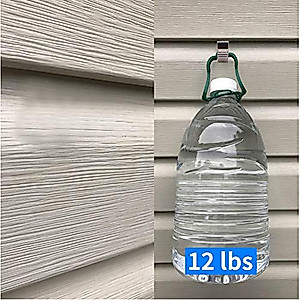 BAMI-LEE House 10 Piece Vinyl Siding Hooks No Hole Heavy Duty Hanger Jagged Design Increase Grip