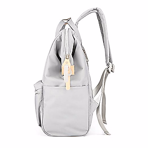 himawari Laptop Backpack for Women&Men Travel Backpack With USB Charging Port Large Business Bag Water Resistant College Bag Computer Bag Doctor Bag(1881-Grey)