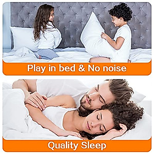 cosbur 4PCS Headboard Stabilizers, Headboard Stoppers for Wall, Bed Stoppers, Adjustable Threaded Bed Frame Anti-Shake Tools for Wall Beds, Cabinets, Sofas, Adjustable from 1.8"-3.15" (White)