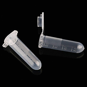 LTKJ 100 PCS 2ml Plastic Vial Tube Graduated Centrifuge Tubes for Sample Storage Container Fragrance Beads Liquid