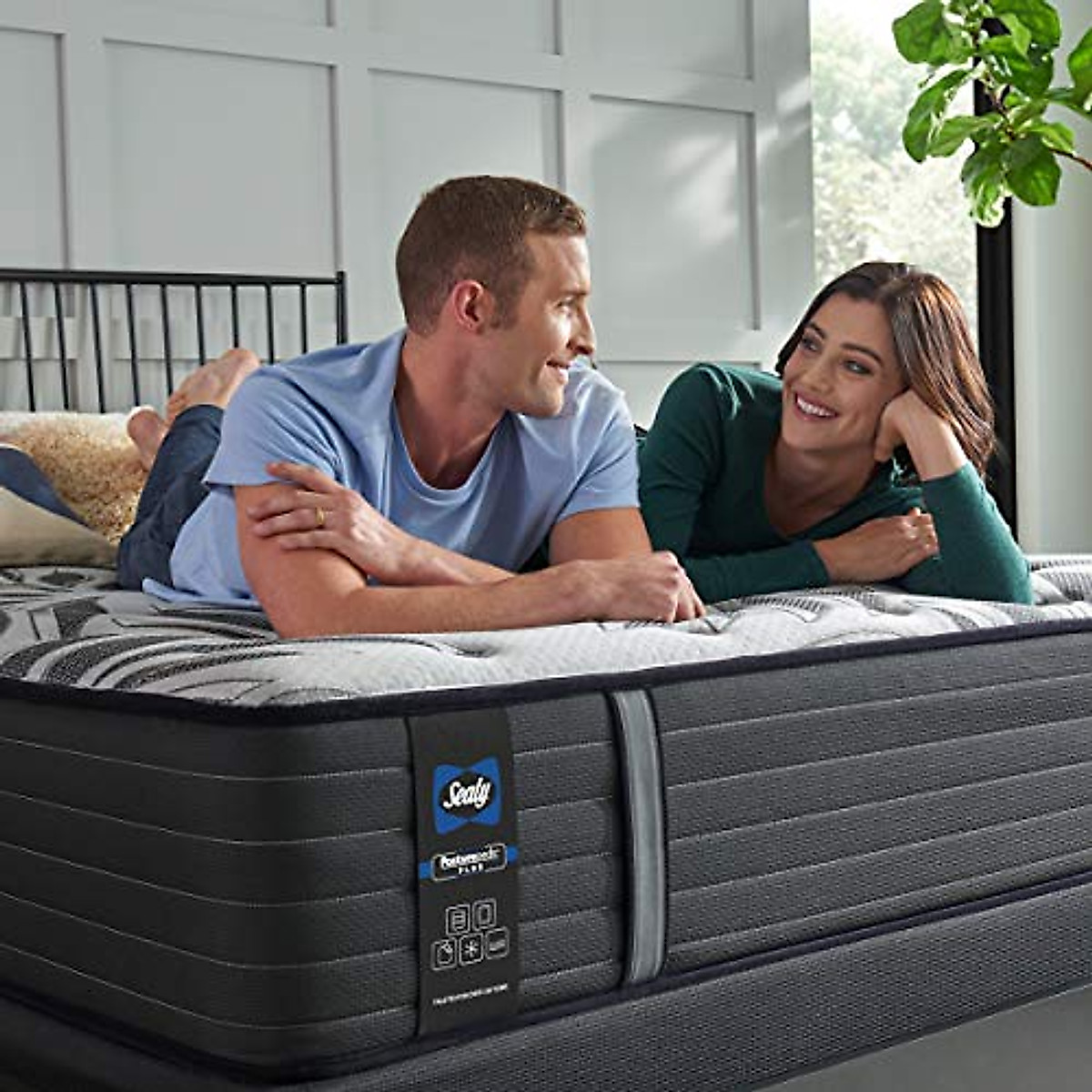 Sealy Posturepedic Plus, Tight Top 15-Inch Plush Ultra Soft Mattress with Surface-Guard, Queen, White