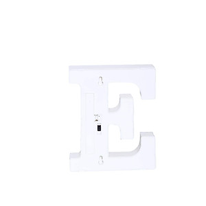 TABLECLOTHSFACTORY 6" 3D Gold Marquee Letters 5 LED Light Up Letters Warm White LED Letter Lights - E