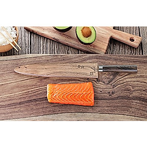 Cangshan J Series 62786 X-7 Steel Sashimi Chef Knife With Walnut Sheath, 10-Inch