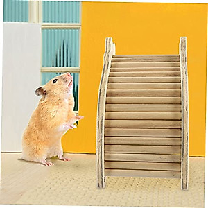 Mipcase 3pcs Hamster Climbing Ladder Rat Biting Toy Hamster Toys Chinchilla Climbing Toy Hamster Ladder Chinchilla Ladder for Cage Decor Chinchilla Training Ladder Rat Ladder Toys