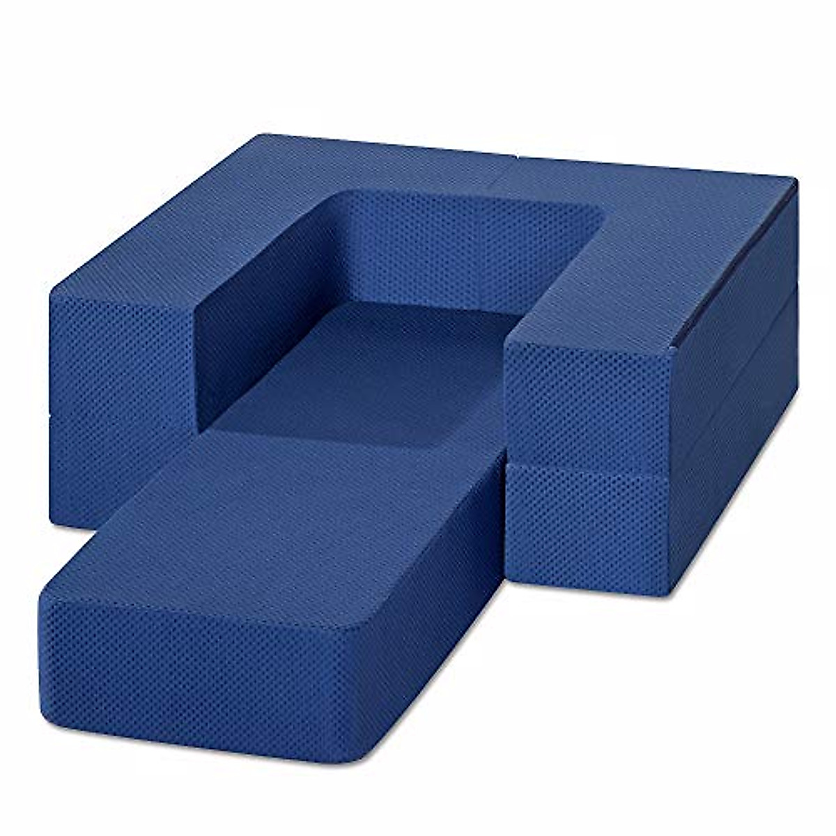PrimaSleep 8 Inch Gel Memory Foam Multi-Function Mattress/Floor Mat/Sofa/(Dark Blue), Twin