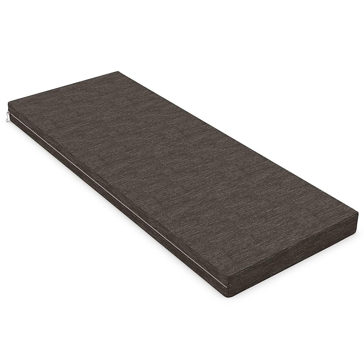 Detiblue Bench Cushion - Outdoor Porch Swing Cushion, Indoor Bay Window Seat Furniture Cushion, Non-Slip, 36x14x3, Leathaire Dark Grey