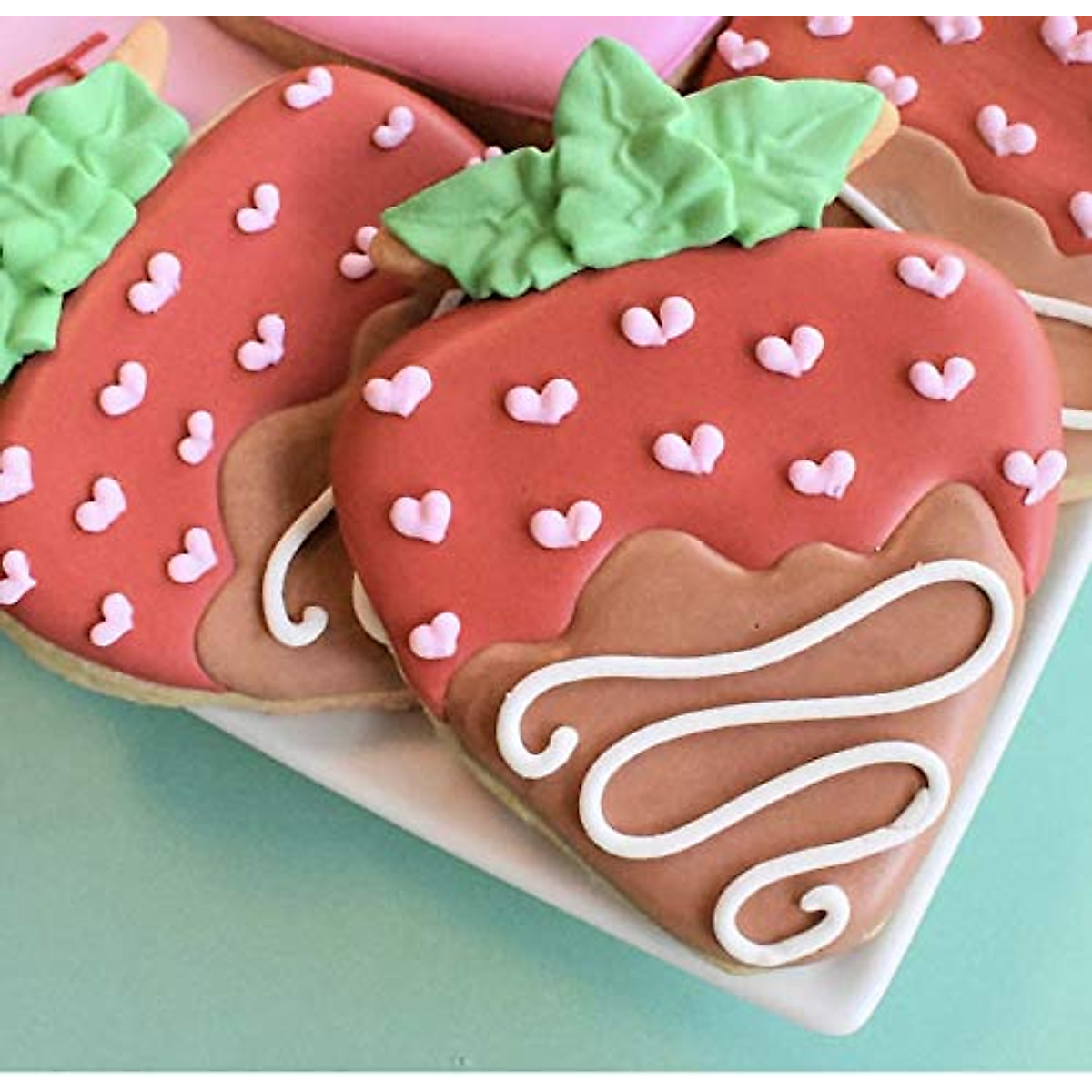 Strawberry Cookie Cutter, 3.5" Made in USA by Ann Clark