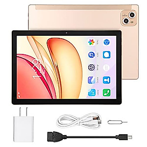 SHYEKYO 10.1in Tablet PC, 6GB RAM 128GB ROM HD Dual Speakers Tablet PC 100‑240V for Travel for Android 10 (#3)