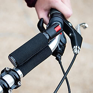 SABRE Cyclist Pepper Spray with Adjustable Bike Strap, 45 Burst, 10 Foot (3 meter) Range, Tear Away Hook and Loop Design For Quick Access