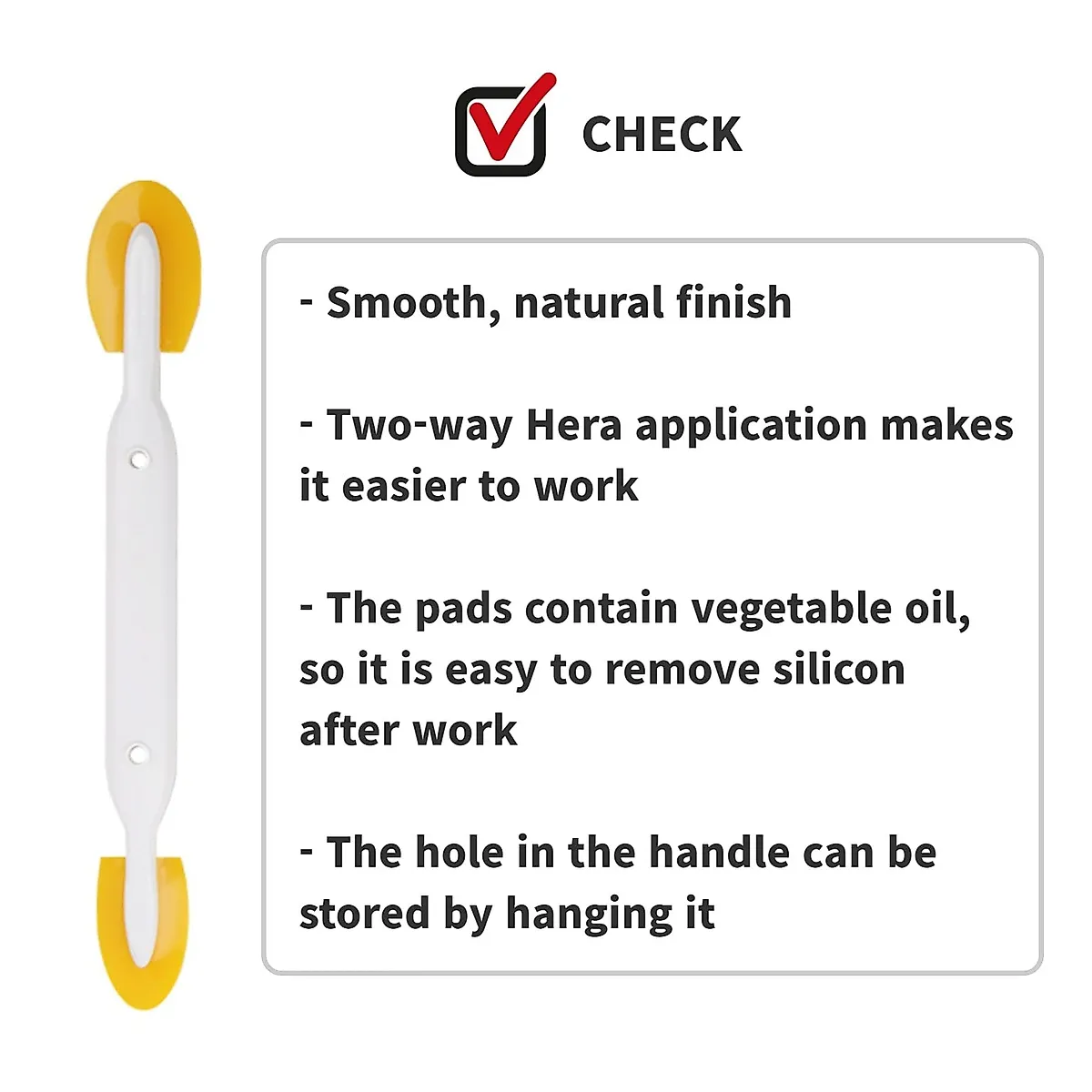 Two-Way Grout Caulk Finishing Tool - 4 Size 2 Pieces Set - Smooth Grout Sealant Silicone Caulking Tool - Rubber Spatula Spreader - Grout Sealer Applicator - Ergonomic Handle Grip