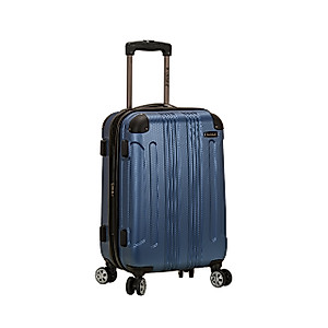 Rockland London Hardside Expandable Luggage with Spinner Wheels, Blue, Carry-On 20-Inch