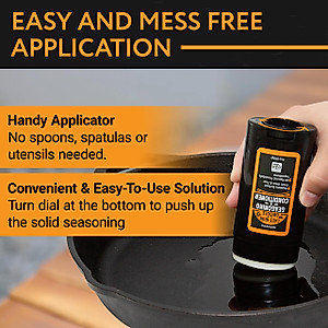 [2 Pack] Made in USA Cast Iron Seasoning Oil - Impresa Griddle Seasoning Stick for Blackstone Seasoning and Conditioning - Impresa Cast Iron Seasoning for Blackstone Seasoning and Conditioner - 6oz.