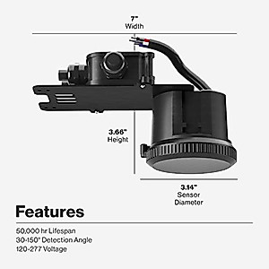 Sunco 4 Pack Occupancy Motion Sensor for UFO LED High Bay, Dimmable 0-10V, 46FT Detection Radius, Adjustable Settings, 120-277V Commercial/Industrial Grade Wet Rated UL Listed
