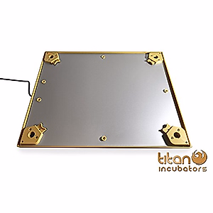 Titan Incubators Chick Heating Plate/Brooder Hen – Heat Lamp Replacement - Up to 25 Chicks – 12” x 12”