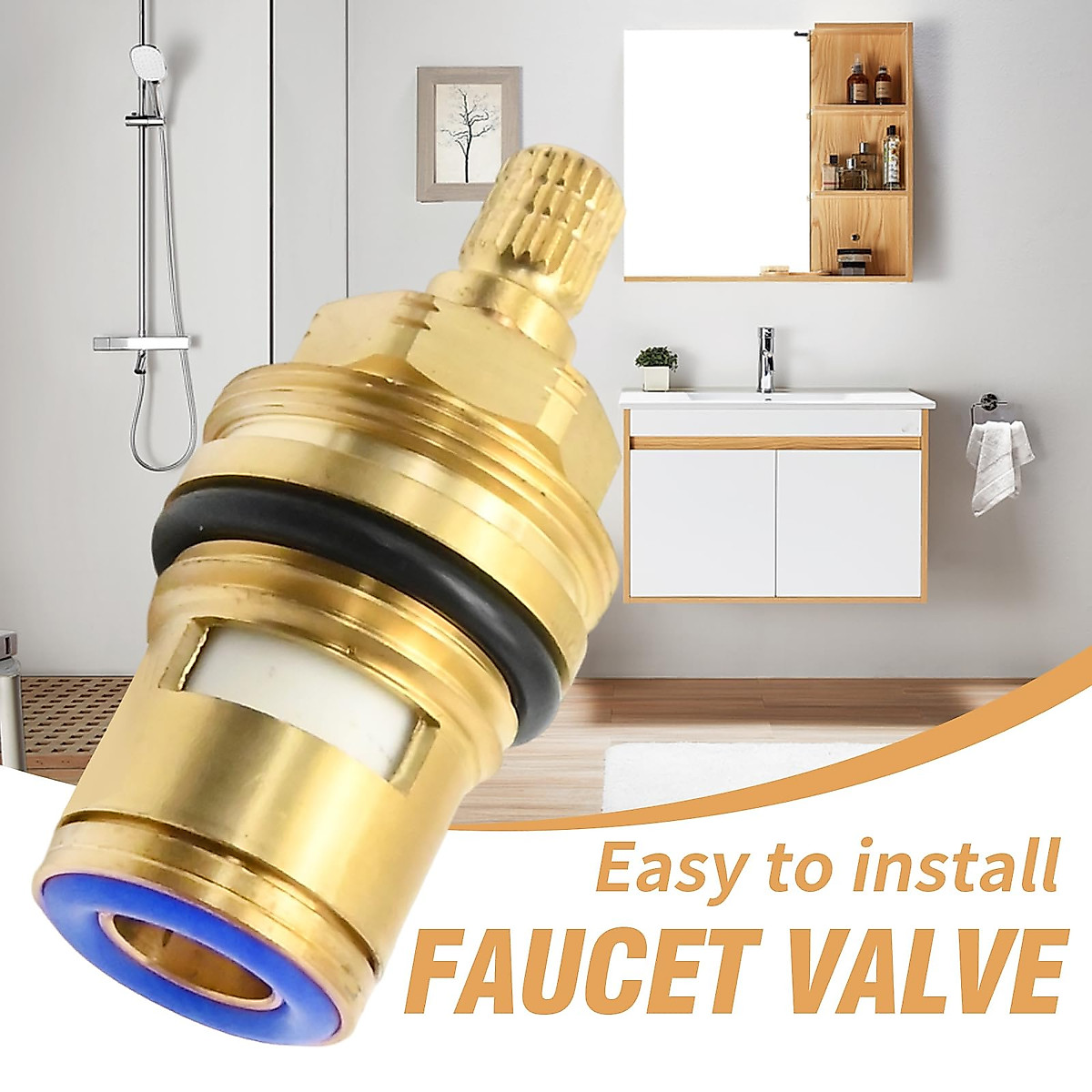 UOIENRT 013788-45 Cold Ceramic Cartridge Assembly, Replacement for T and S Brass Faucets, Replaces 013788-45