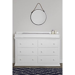 Suite Bebe Brooklyn 6 Drawer Double Dresser, White