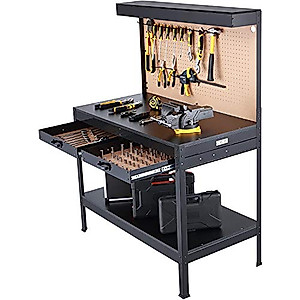 Olympia Tools Multipurpose Workbench with Light, 87-883-917 , Black