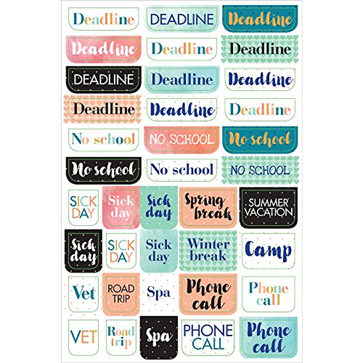 Essentials Mom's Planner Stickers (Set of 575 Stickers)