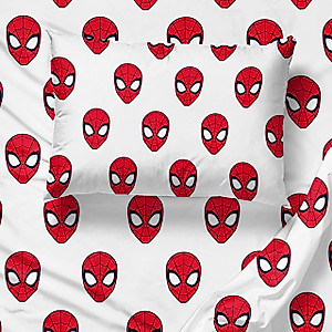 Jay Franco Marvel Spiderman Spidey Daze Twin Sheet Set - 3 Piece Set Super Soft and Cozy Kid’s Bedding - Fade Resistant Microfiber Sheets (Official Marvel Product)