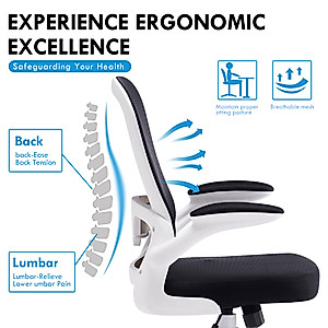 THEETAYY Drafting Chair,Tall Office Chair for Standing Desk, Ergonomic Desk Chairs with Lumbar Support, Adjustable Height Computer Chair with Swivel Task and Flip-up Armrests.