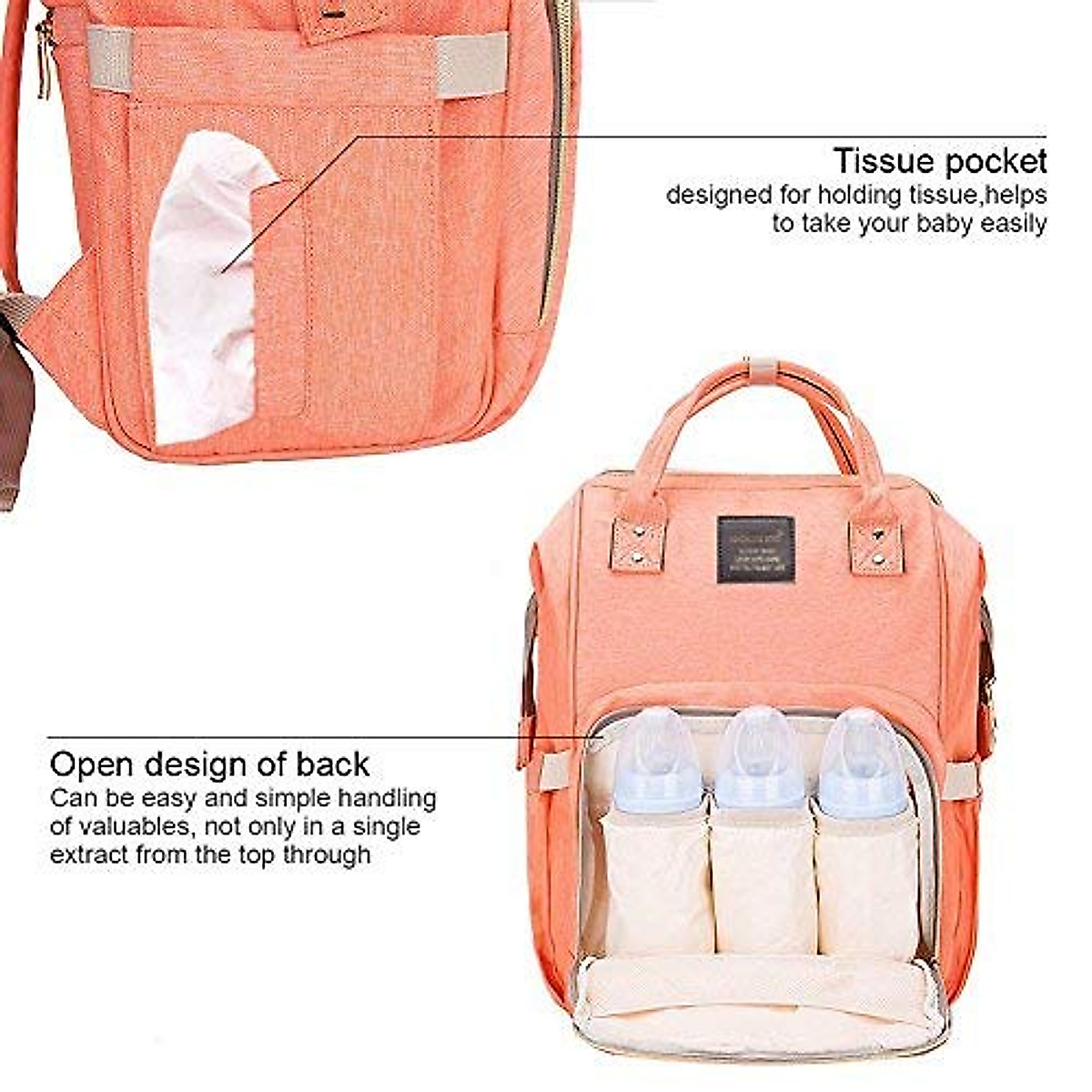 Diaper Bag Multi-Function Waterproof Travel Backpack Diaper Bags