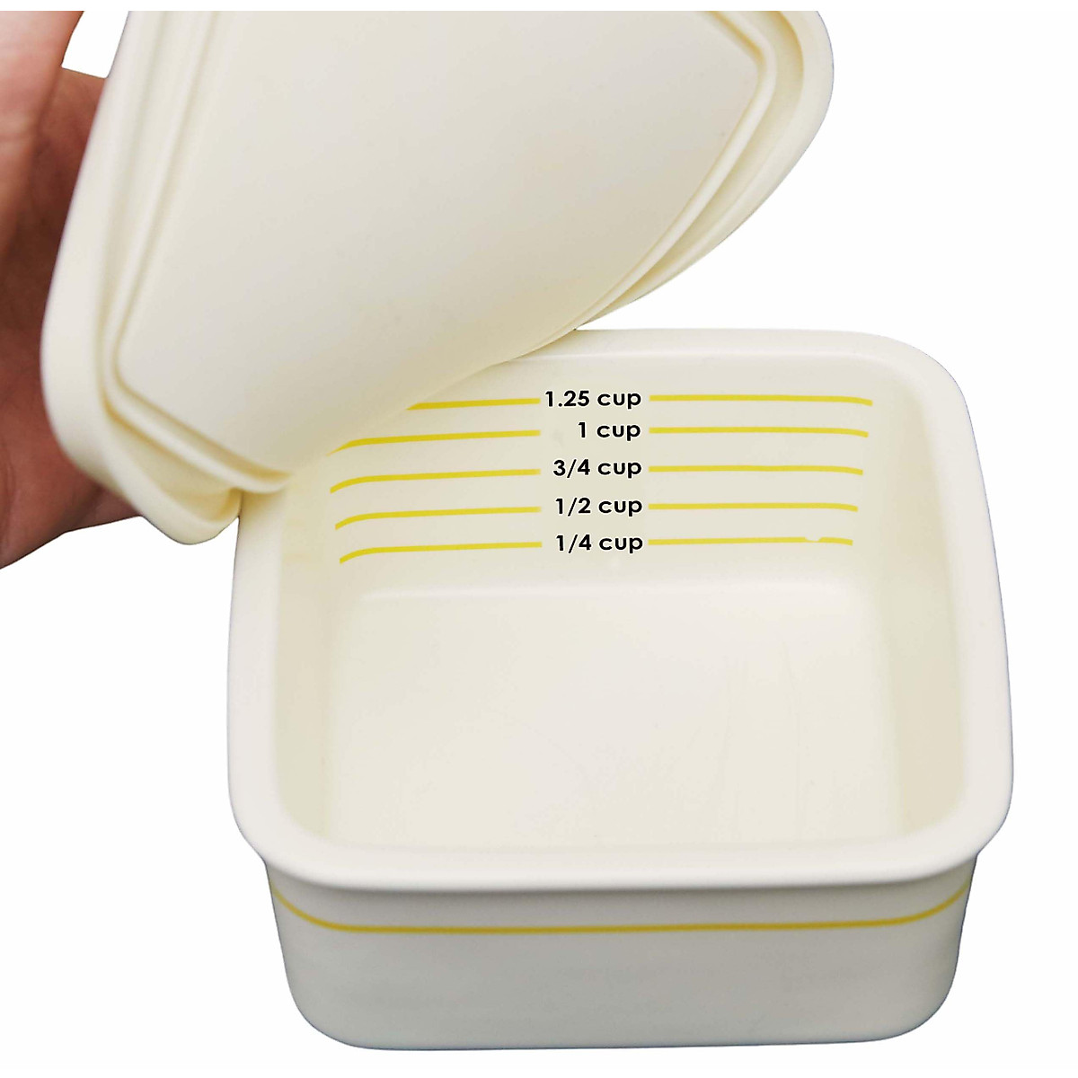 Uba Portion Control Containers Set (PORCELAIN) for Diet Meal Prep & Storage (3 Pack)