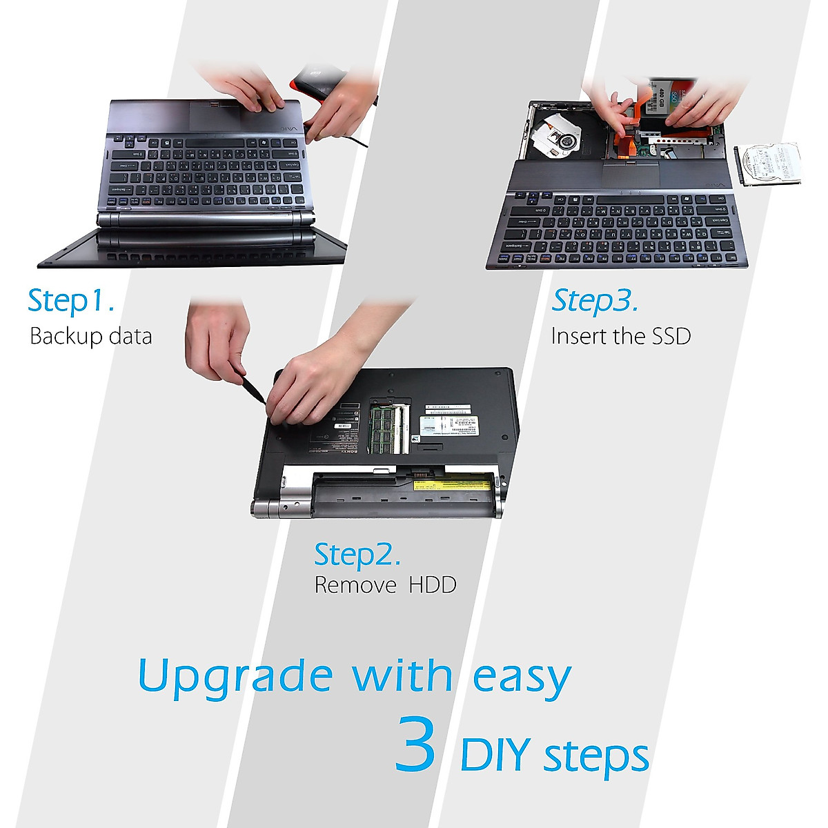 Silicon Power 480GB SSD S55 TLC (SLC Cache Performance Boost) SATA III 2.5" 7mm (0.28") Internal Solid State Drive- Free-download SSD Health Monitor Tool Included (SP480GBSS3S55S25AE)