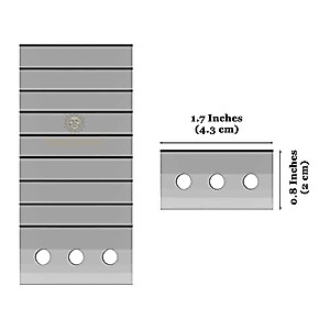 SunGrow Blade Refills for Aquarium Scraper, Stainless Steel, Razor-Sharp Blade, Suitable for Glass Aquariums, 10 Blades per Pack