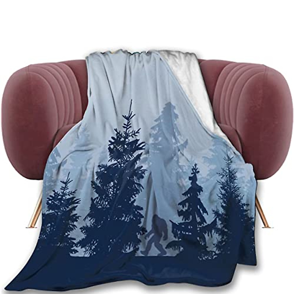 Ruxacty Bigfoot Sasquatch Blanket Bigfoot Gifts Sasquatch Gifts 80" X 60"