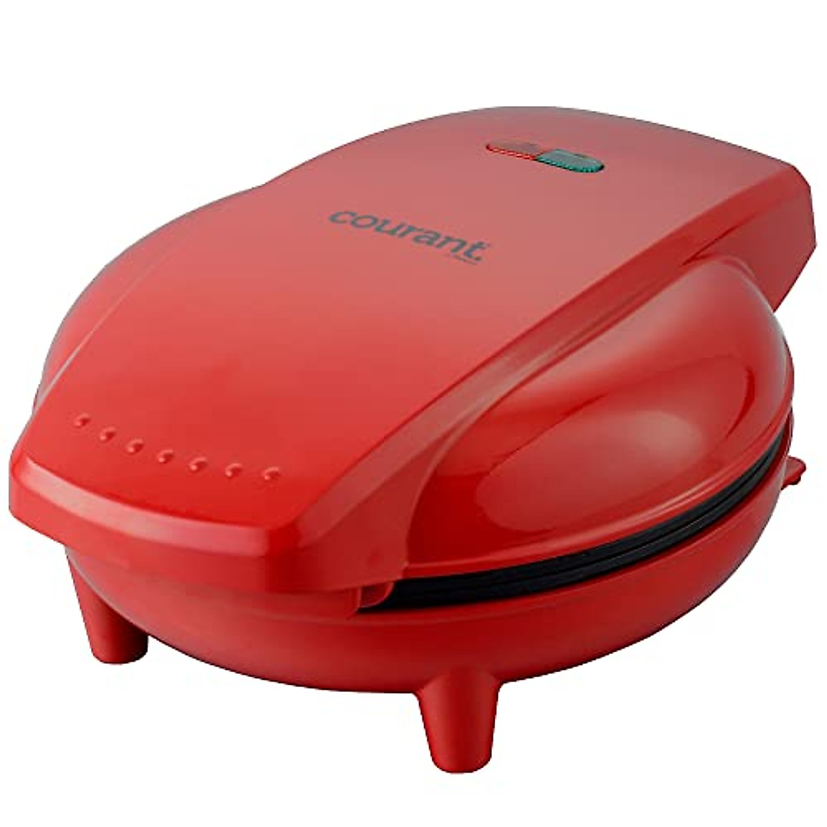 Courant Griddle and Mini Oven Compact Griddle 7-inch Personal Griddle Pizza Maker Red