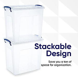Superio Storage Container, Clear 20 Qt.