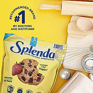 SPLENDA No Calorie Sweetener, Granulated Sugar Substitute, Resealable Twin Pack Bags, 25.22 Ounce (Each Pouch: 12.61 oz)