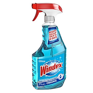 Windex Glass and Window Cleaner Spray Bottle, Original Blue, 23 fl oz