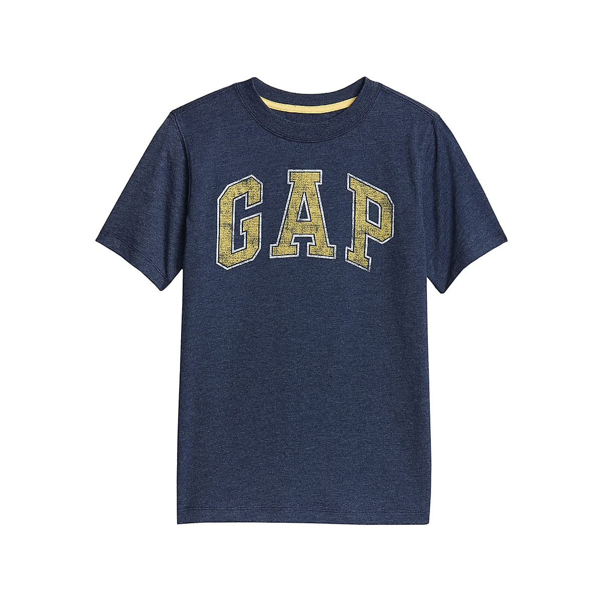 GAP Baby Boys Short Sleeve Logo T-Shirt T Shirt, Navy Heather, Medium US