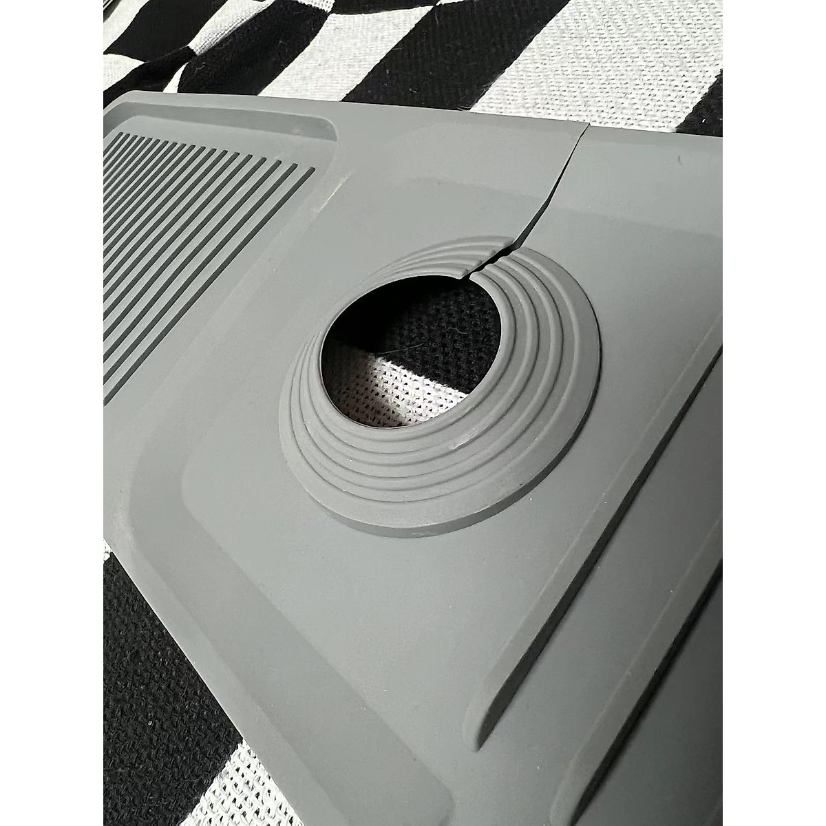 Silicone Faucet Mat Drip Catcher Tray(gray24" x 5.5"),Sink Mat,Faucet Handle Drip Catcher Tray,Faucet Catcher Mat,Faucet Absorbent Mat,Faucet Rack,Sink Splash Guard,Sink Accessories Gadgets