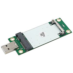 Mini PCI-E to USB Adapter with SIM Card Slot for Module Transfer to USB Interface
