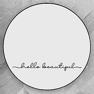 ZLKAPT Hello Beautiful Inspirational Quotes Mirror Decal 18"x2.3" Vinyl Decal