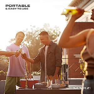 Marz Max Premium Whipped Cream Charger 2100G 3.3L - Food Grade Nitrous Oxide Tank Pure Flavored N2O Chargers - For Any Standard Whipping Cream Dispenser (1, 2100g 3.3L)