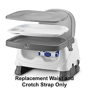 Replacement Strap for Booster Seat - Fisher-Price Healthy Care Booster Seat B7275 - Includes 1 Blue Waist and Crotch Strap