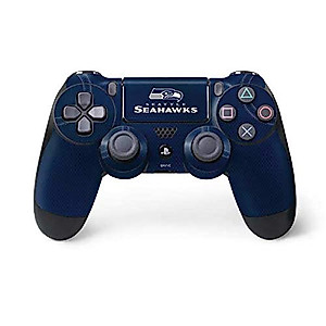 Skinit Decal Gaming Skin Compatible with PS4 Controller - Officially Licensed NFL Seattle Seahawks Team Jersey Design