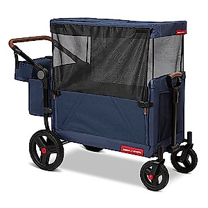 Radio Flyer Atlas Stroll N Wagon, Folding Wagon for 1+ Years - Blue