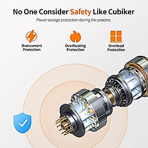 Cubiker 40 x 24 Inch Standing Desk, Stand up Height Adjustable Home Office Electric Table, Sit Stand Desk with Splice Board, Black Frame & Black Desktop