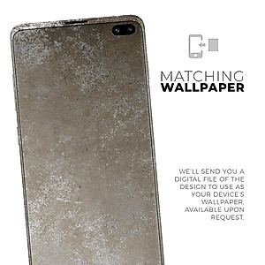 DesignSkinz Distressed Silver Texture v3 Protective Vinyl Decal Wrap Skin Cover Compatible with The Samsung Galaxy S20 (Screen Trim & Back Glass Skin)
