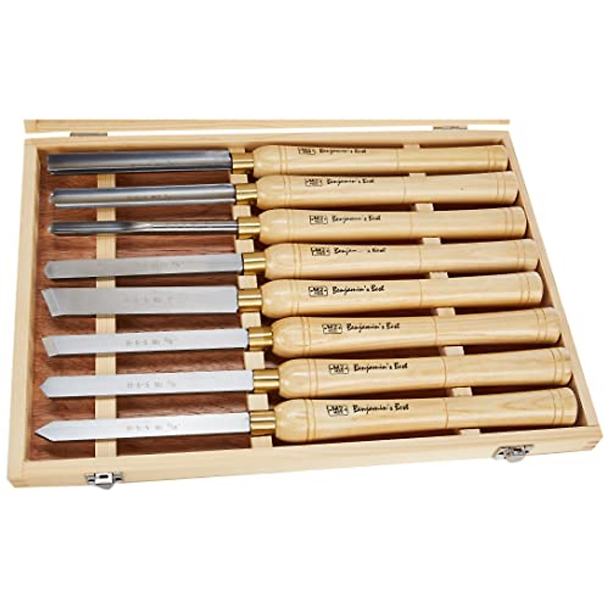 PSI Woodworking LCHSS8 Wood Lathe 8pc HSS Chisel Set